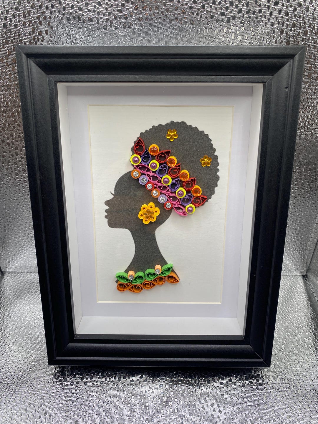 Handmade 3D African Quilling Art Frame "african Head" - Etsy