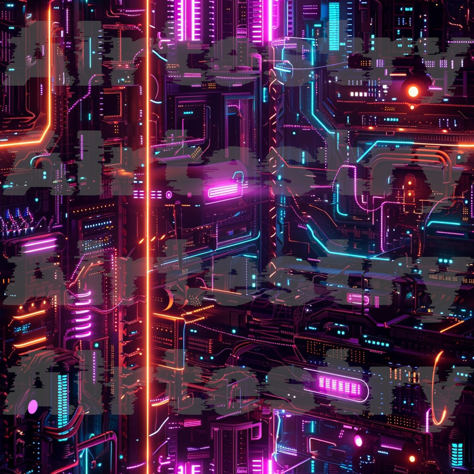 6 Seamless Cyberpunk Patterns - Etsy
