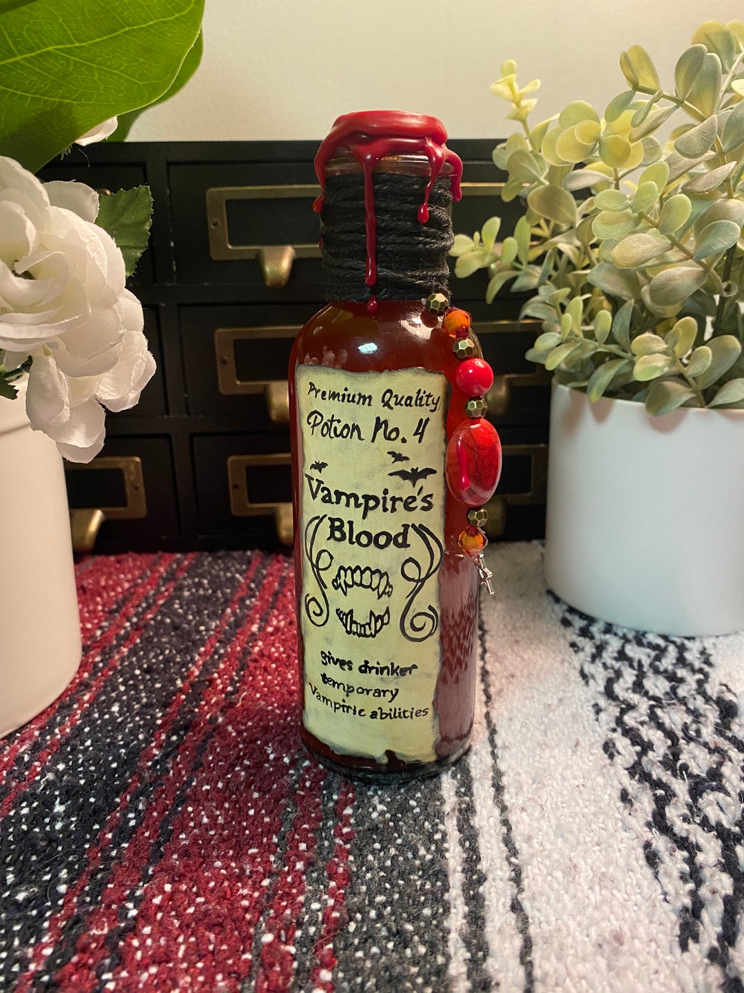 Vampires Blood Magical Decorative Potion Bottle - Etsy