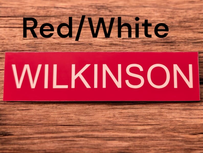 Custom Nameplates, Different Colors - Etsy