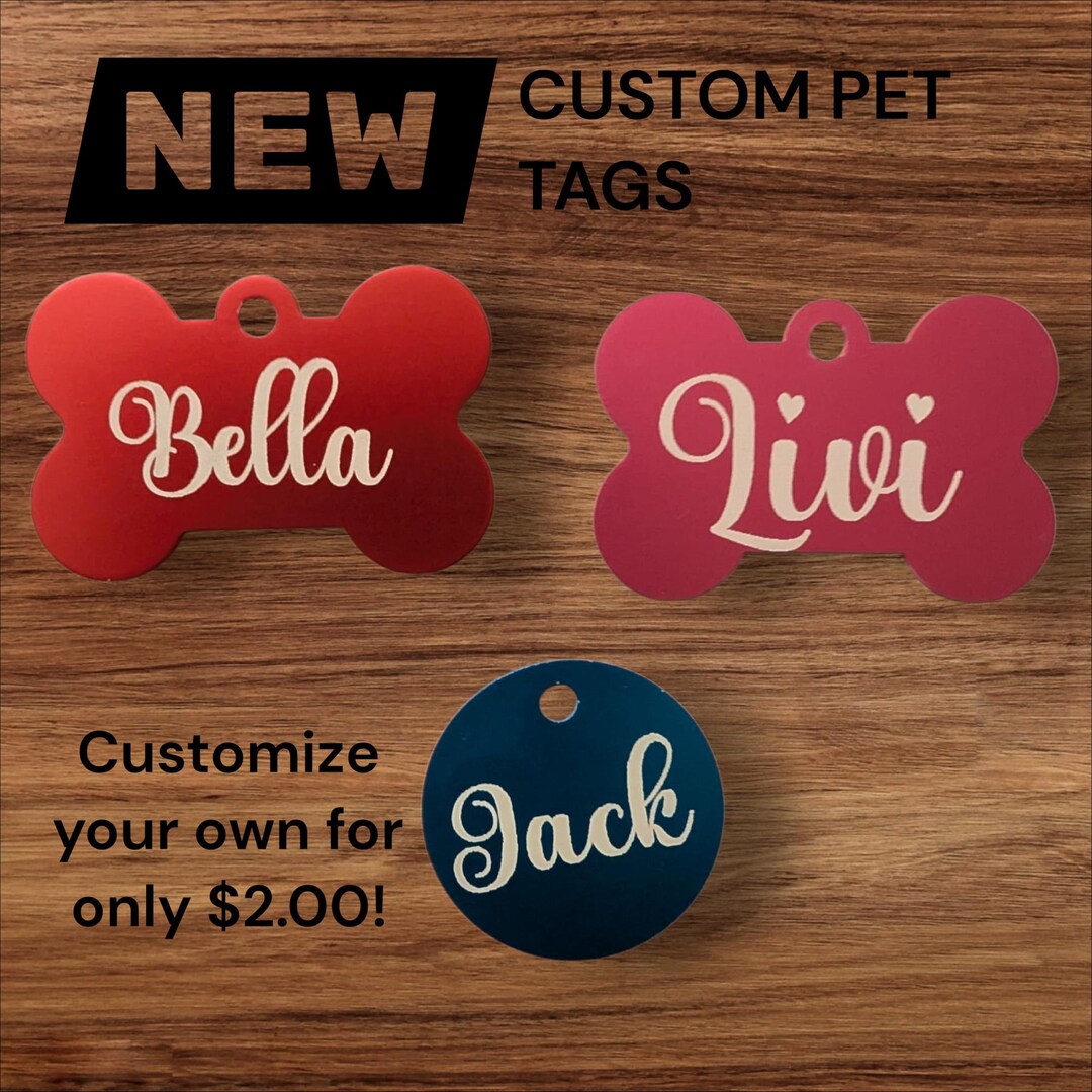 Custom Pet ID Tags - Etsy