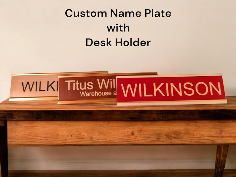 Custom Nameplates, Different Colors - Etsy