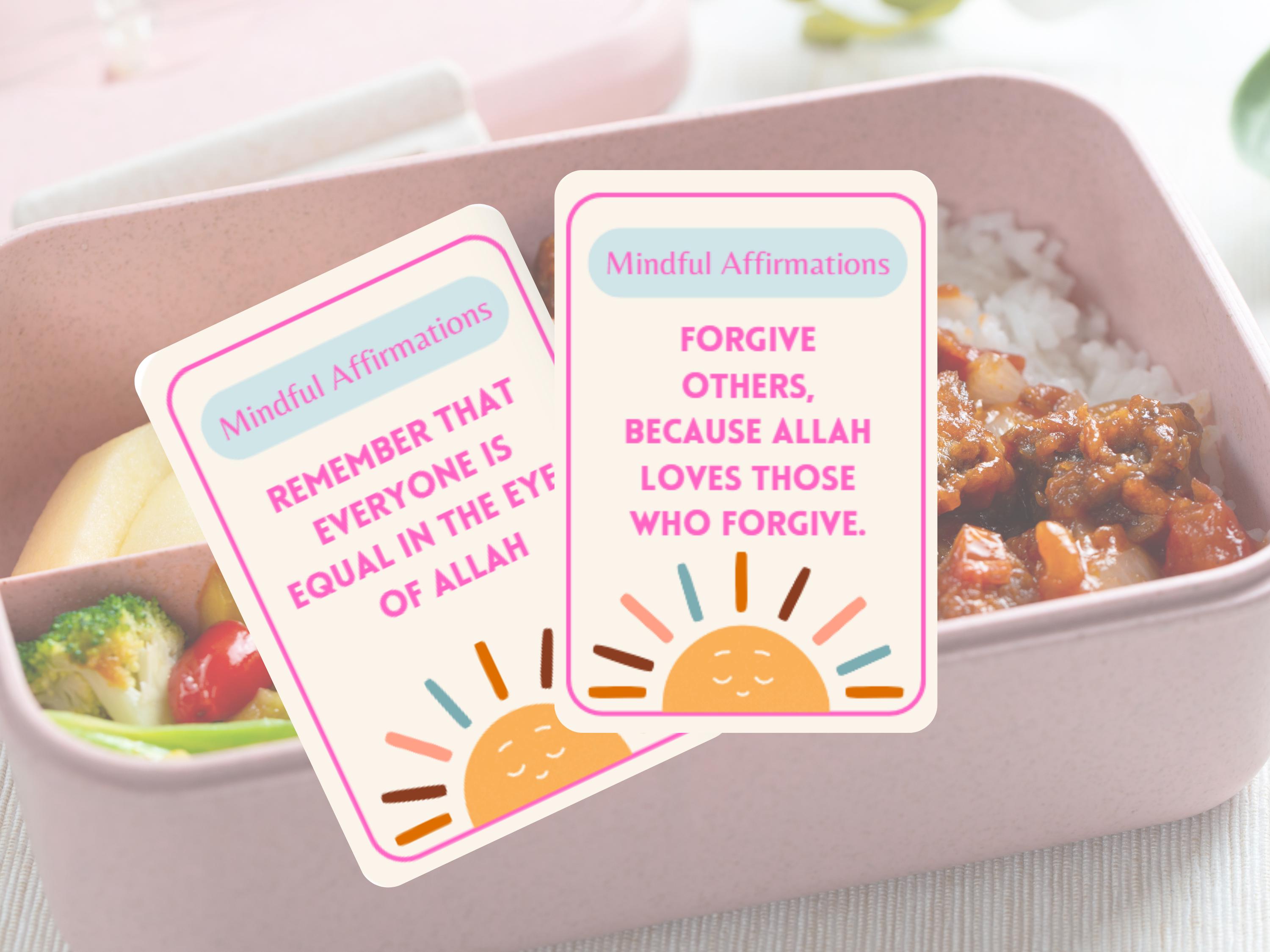 Islamic Kids Lunchbox Printable Flashcards School Islam Education ...