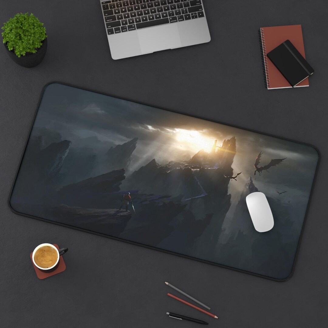 Dungeons & Dragon Desk Mat, Mousepad. Fantasy Art, Office Desk Decor ...