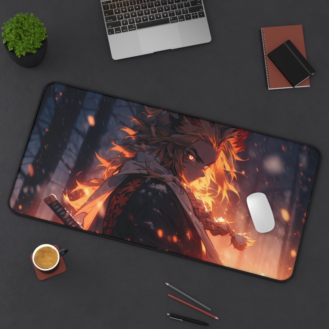 Demon Slayer Fan Art Desk Mat and Mousepad. Customize and Personalize ...