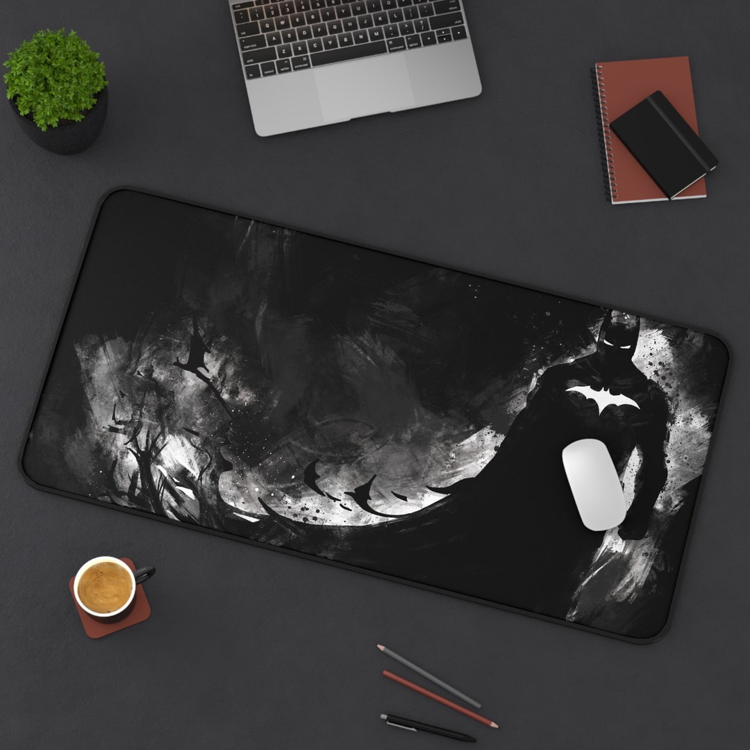 Batman Inspired Desk Mat / Mouse Pad, Batman Dark Knight Fan Art Mouse ...