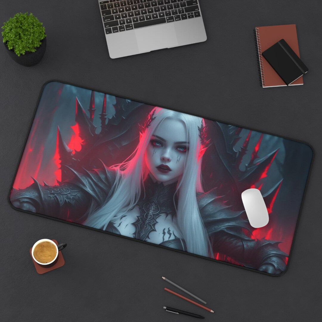 Diablo Necromancer and Evil Queen Inspired Mouse Pad Desk Mat, Gamer ...