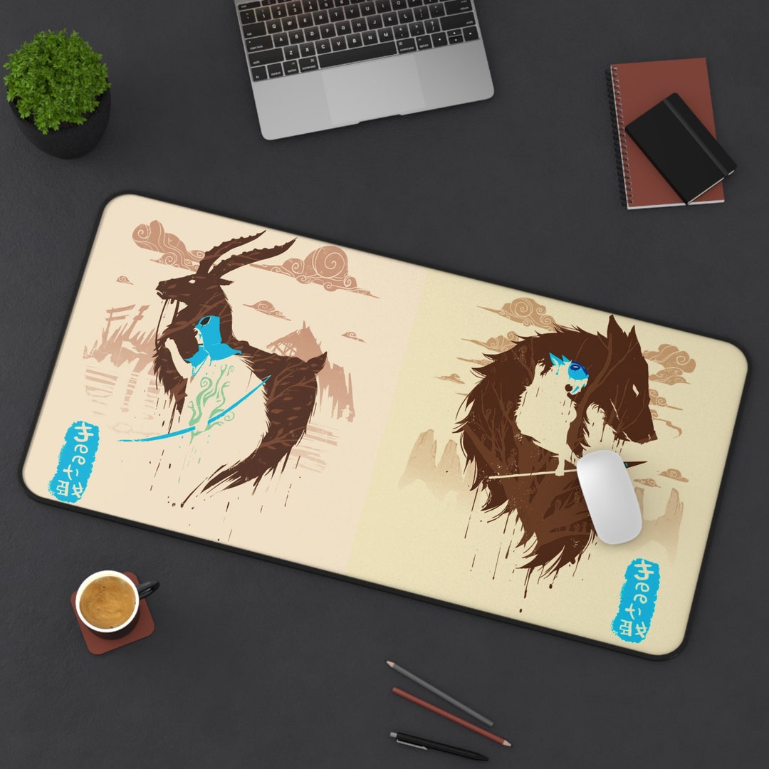 Princess Mononoke Inspired Mousepad Desk Mat or Playmat. Gift for Him ...
