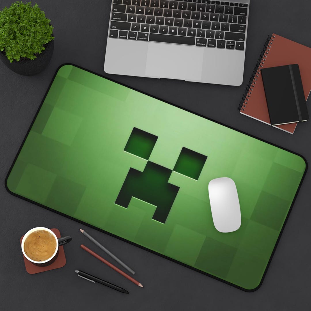 Minecraft Desk Mat, Personalized Mousepad for Gamers, Office Decor ...