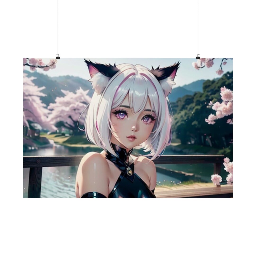 Miqo'te and Mithra Inspired Mouse Poster, Final Fantasy XIV and Final ...