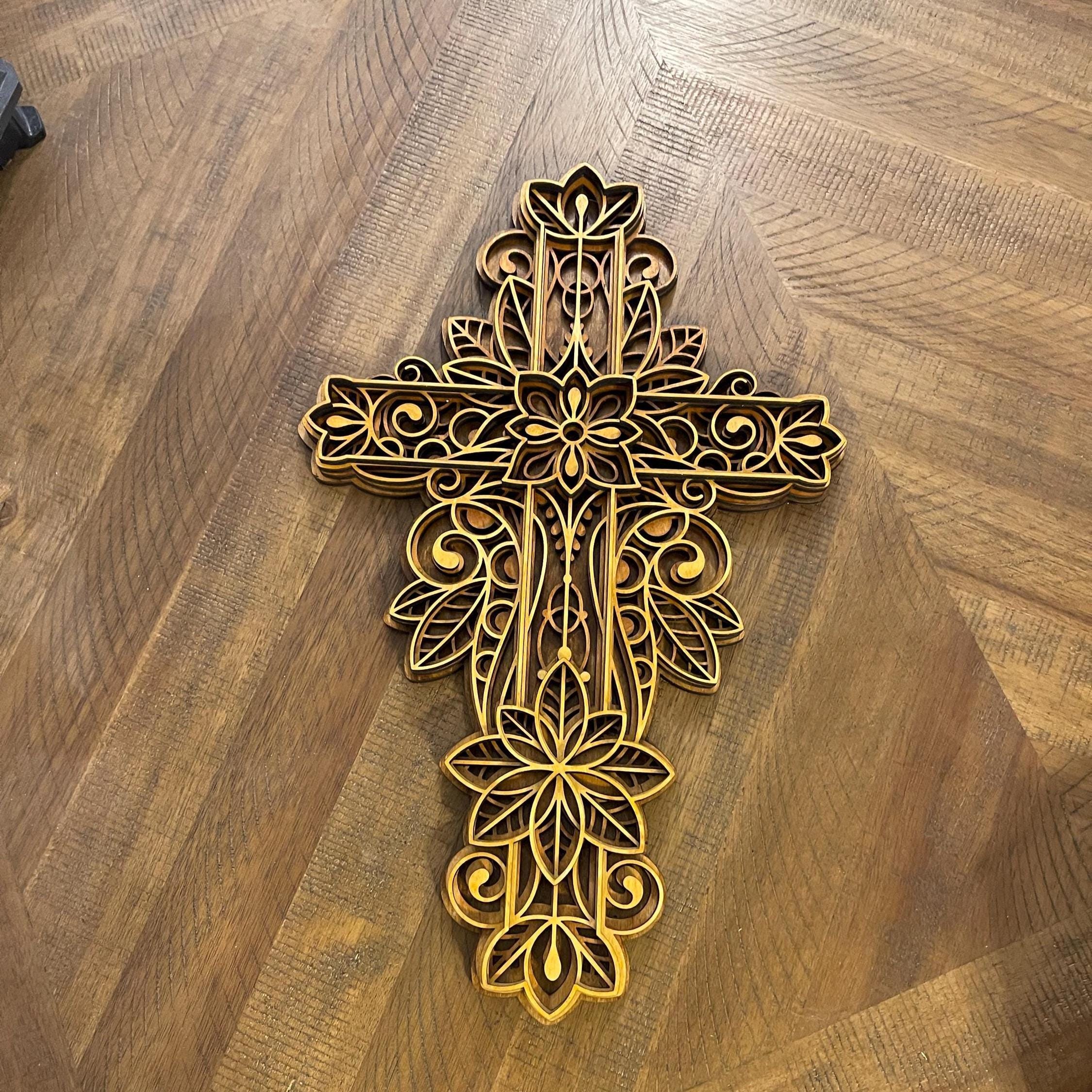 Layered Wooden Cross - Etsy
