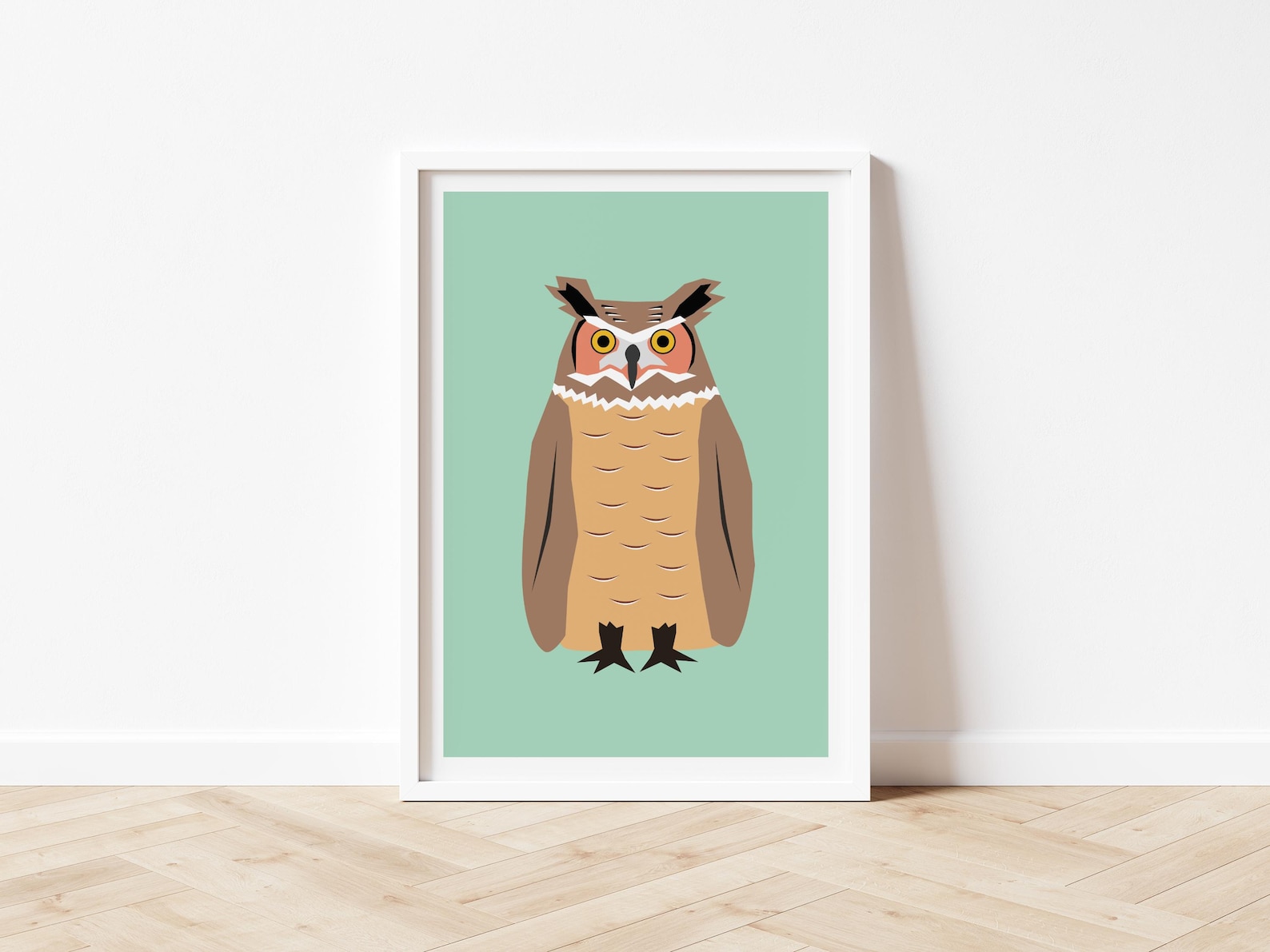 Great Horned Owl // Art Print A5/A4/A3 - Etsy