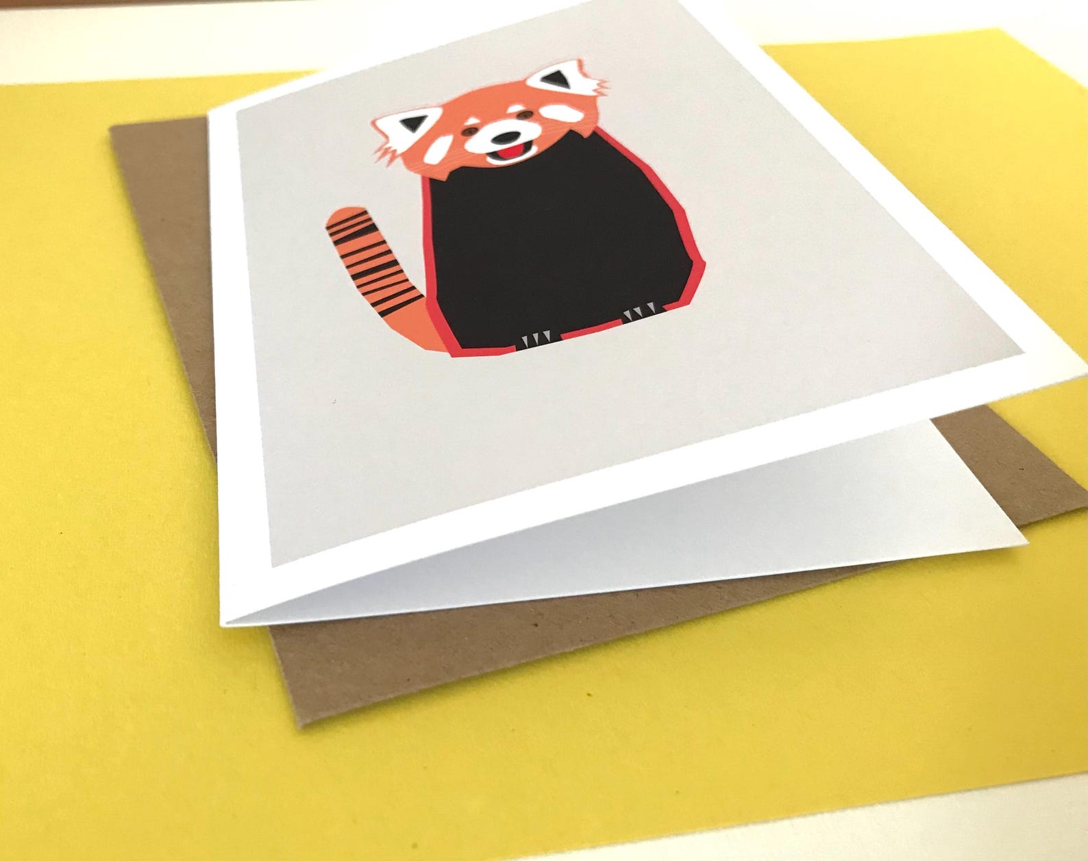 Red Panda // Greeting / Birthday Card - Etsy