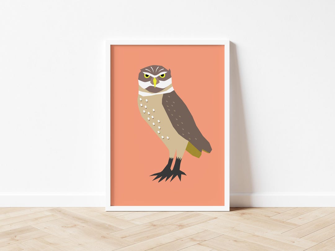Burrowing Owl // Art Print A5/A4/A3 - Etsy