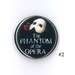 Broadway Inspired Show Button, 1.25", Pins, Musicals, Musical Theatre ...