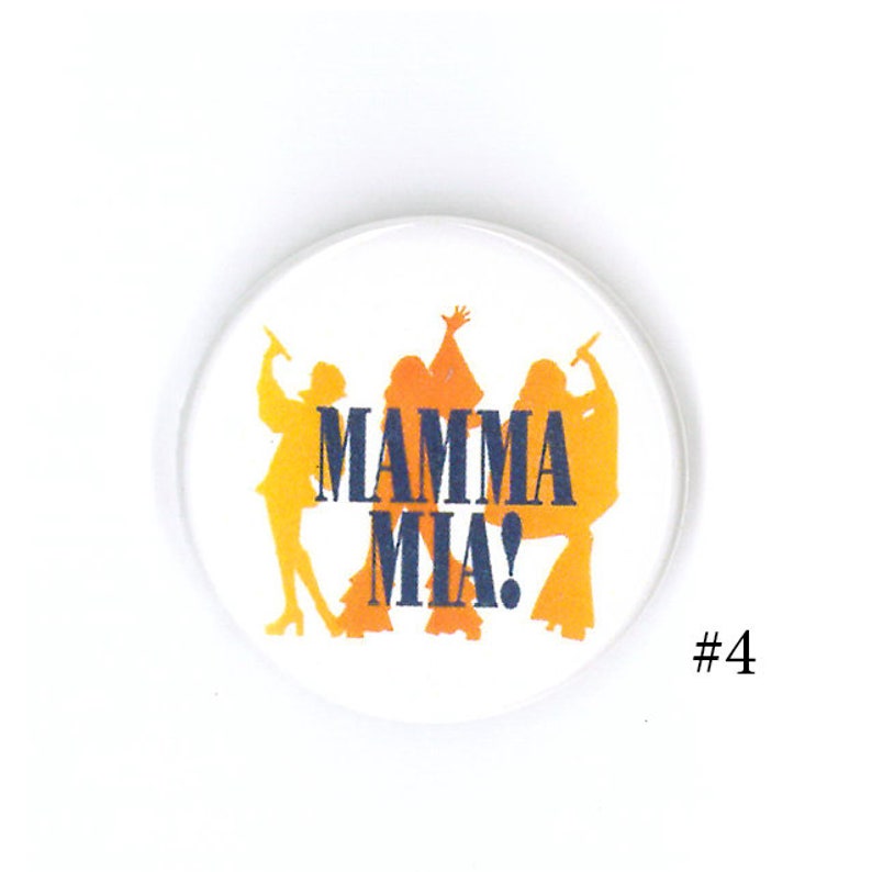 Broadway Inspired Show Button, 1.25, Pins, Musicals, Musical Theatre ...