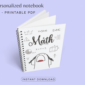 Decorative Cover for Flork Math Notebook, A4, PDF - Etsy