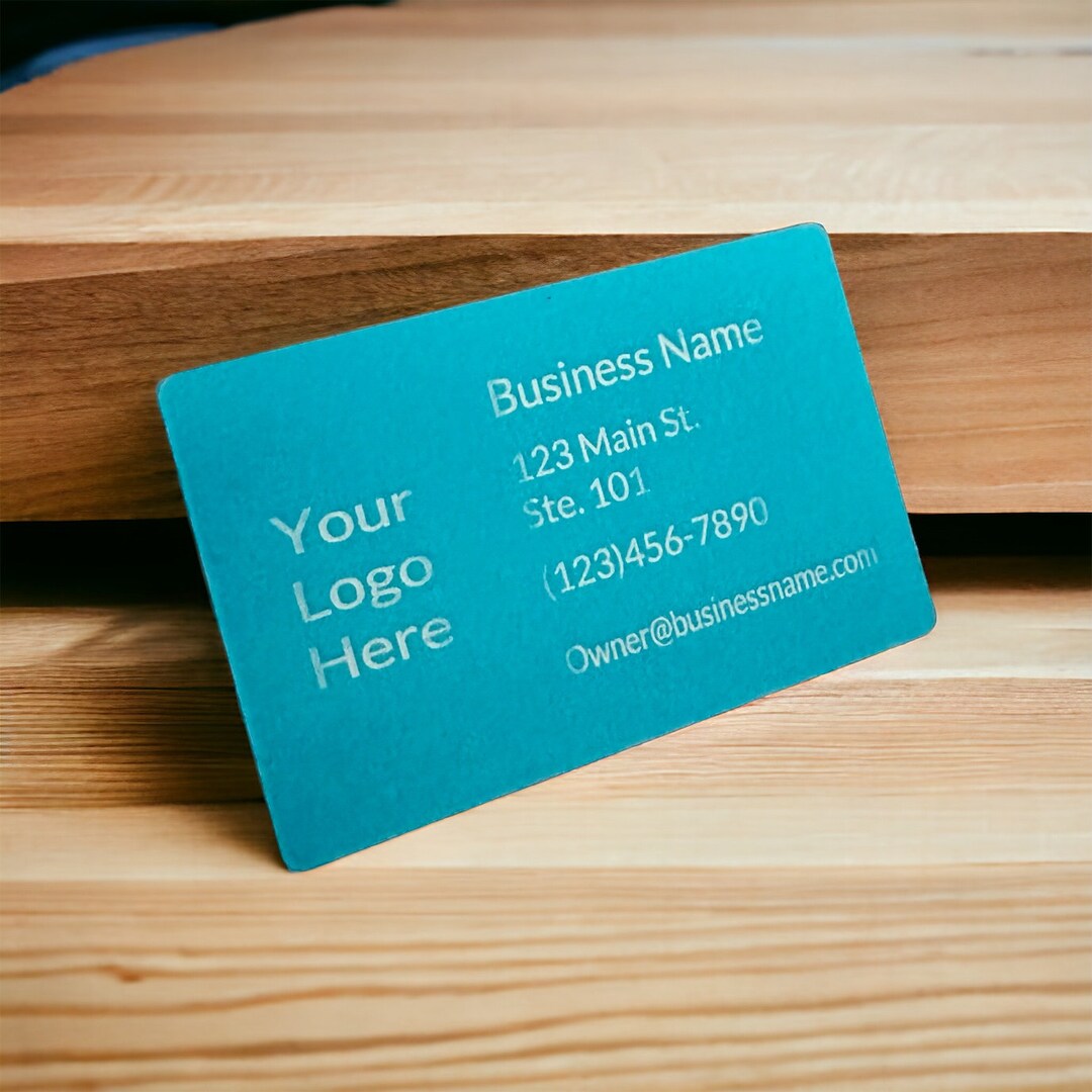 Engraved Metal Business Cards - Etsy