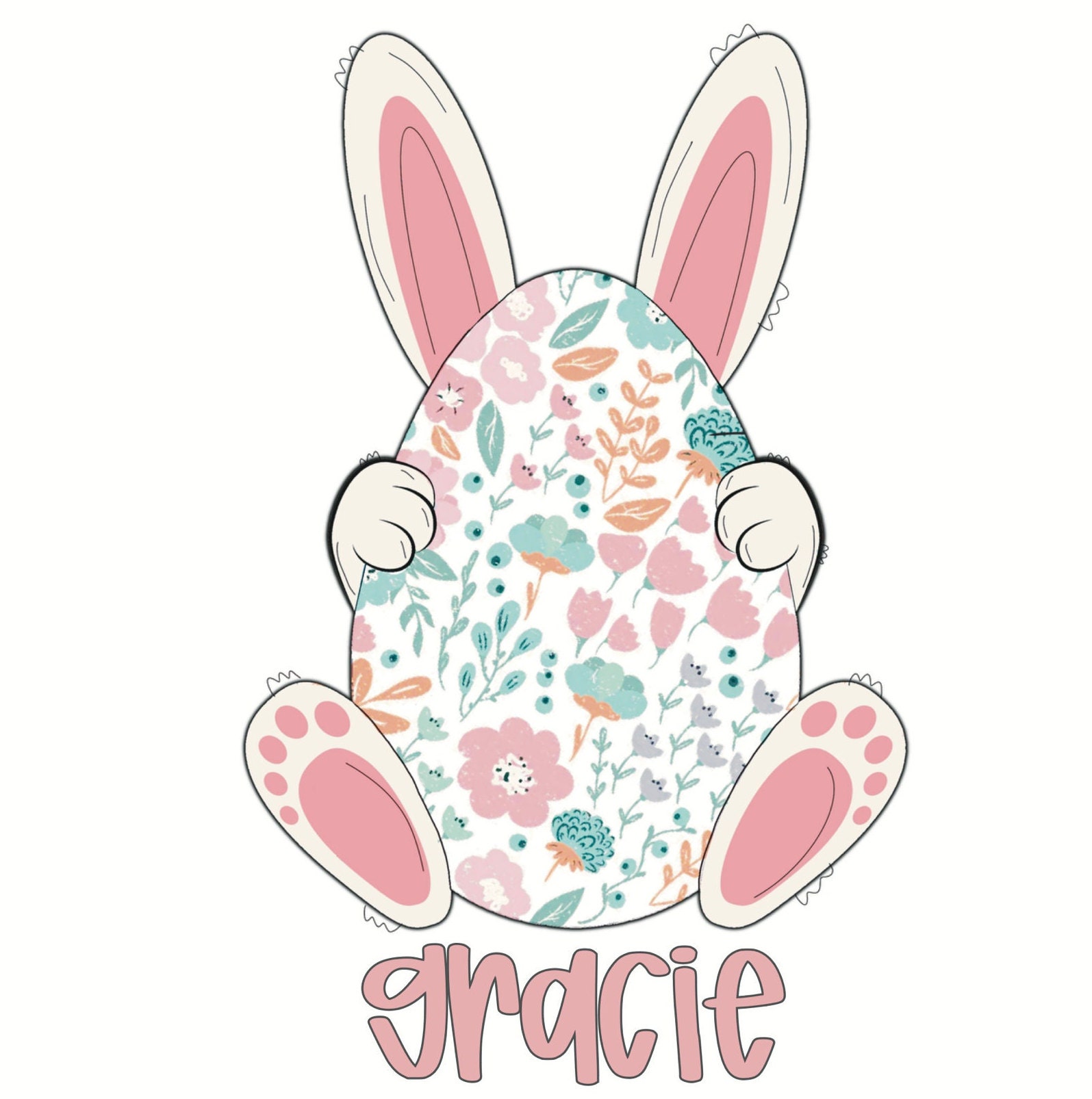 Easter Bunny Name DTF Transfers, Ready to Press Easter Bunny Name ...