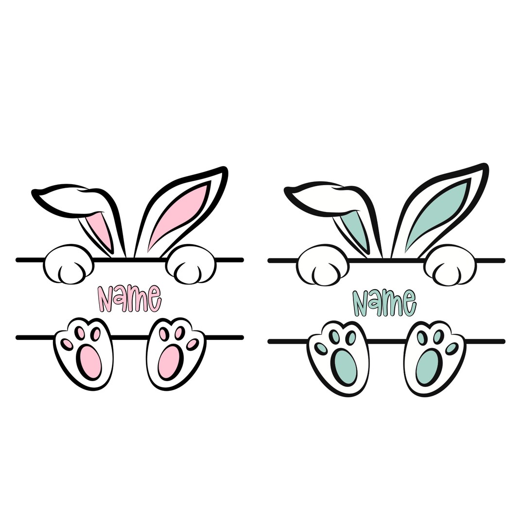 Easter Bunny Name DTF Transfers, Ready to Press Easter Bunny Name ...