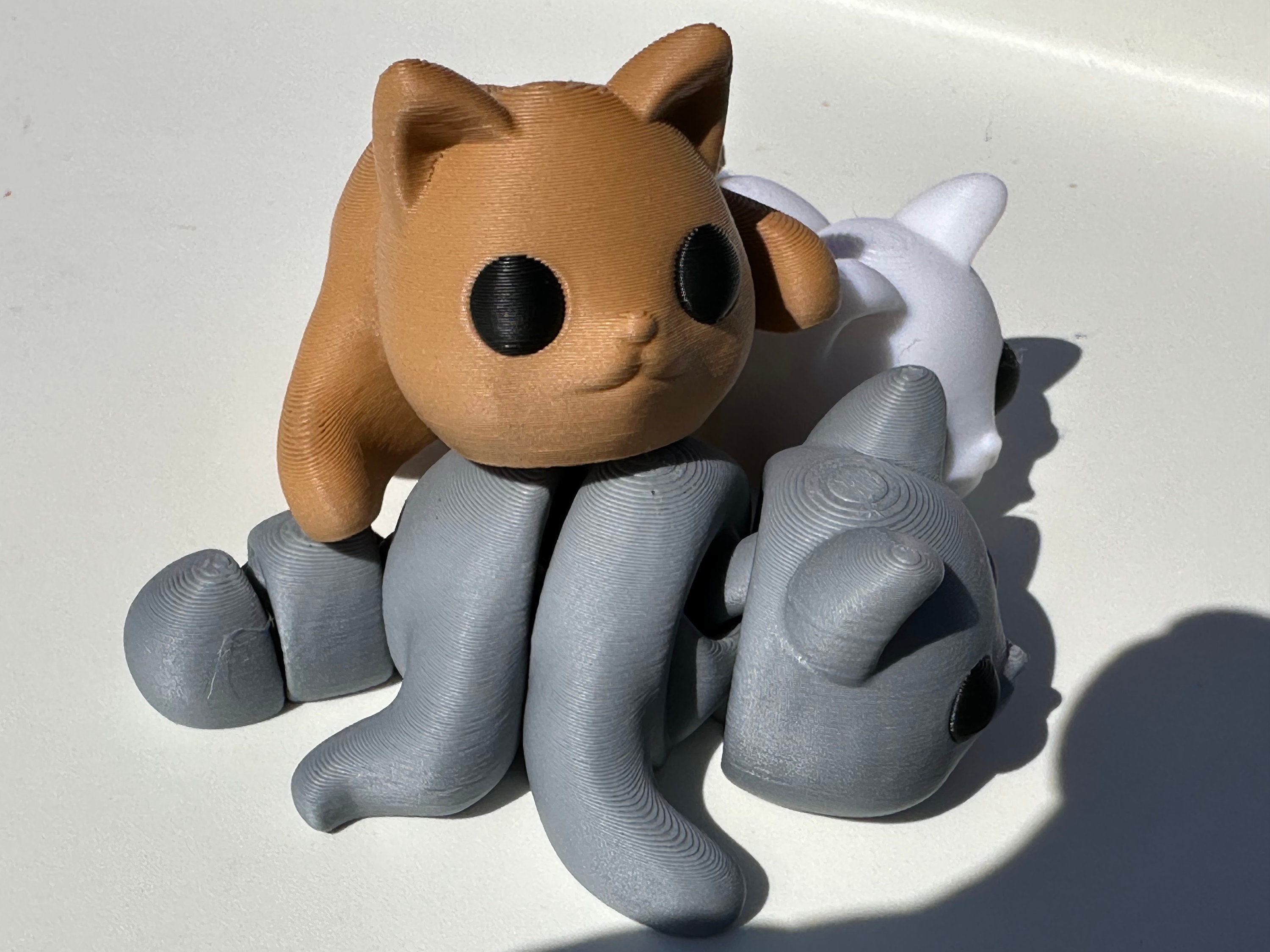 3D Printed Cat Cat Fidget Toy Mini Cat 3D Print - Etsy