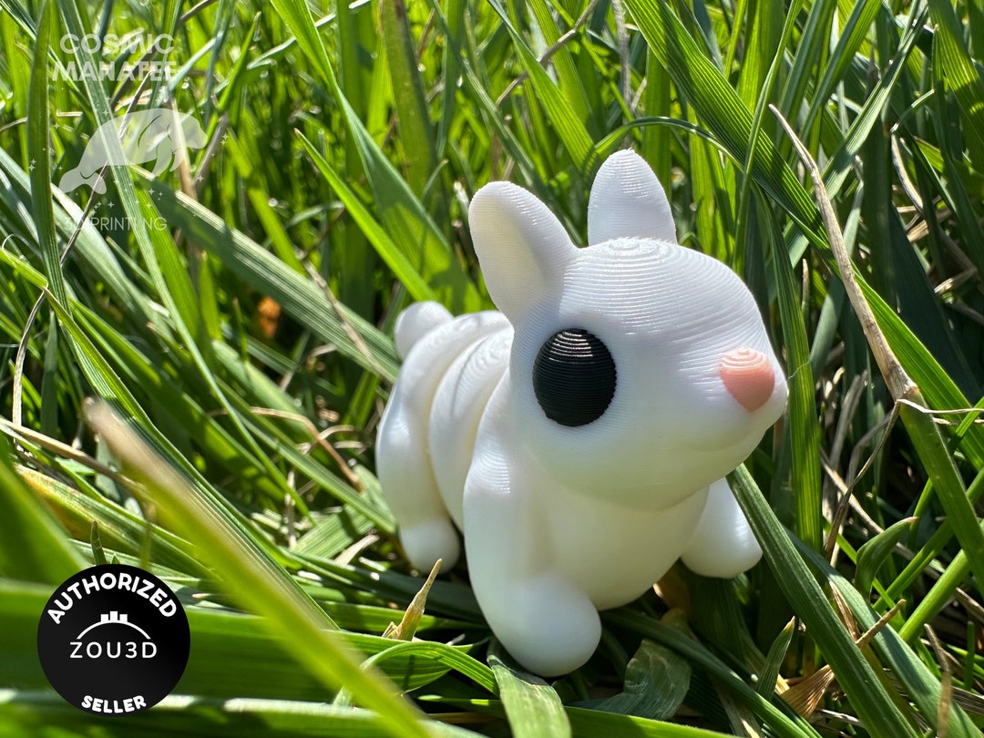 Mini Bunny - 3D Printed Bunny Rabbit - Articulating Bunny Fidget ...