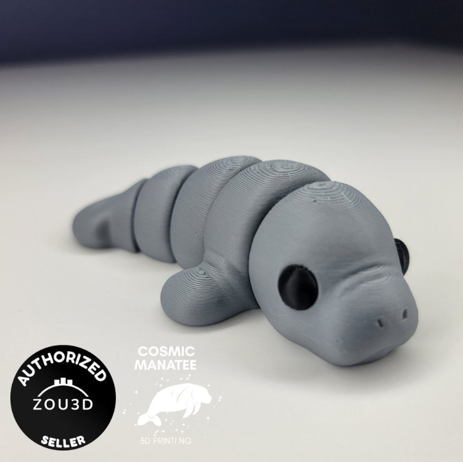 3D Printed Manatee Manatee Fidget Floaty Potato - Etsy