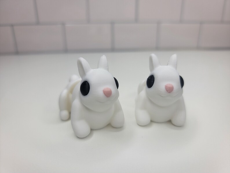 Mini Bunny 3D Printed Bunny Rabbit Articulating Bunny Fidget Easter - Etsy