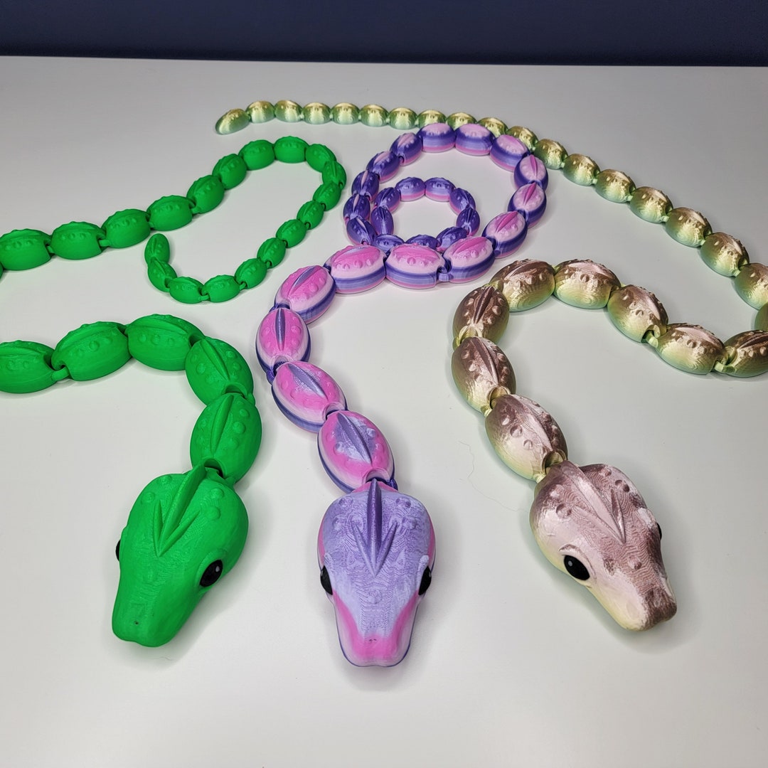 Cinder Snake - 3D Printed Articulating Snake - Snake Toy - Snake Fidget ... Cinder Snake - 3D Printed Articulating Snake - Snake Toy - Snake Fidget ...