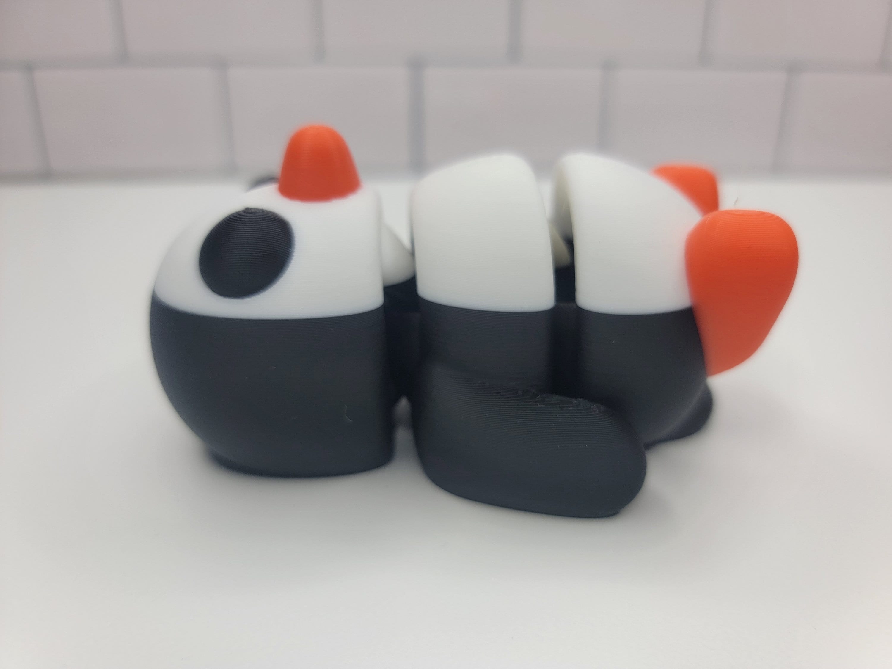 3D Printed Penguin Articulating Penguin Figurine Penguin Fidget Toy - Etsy