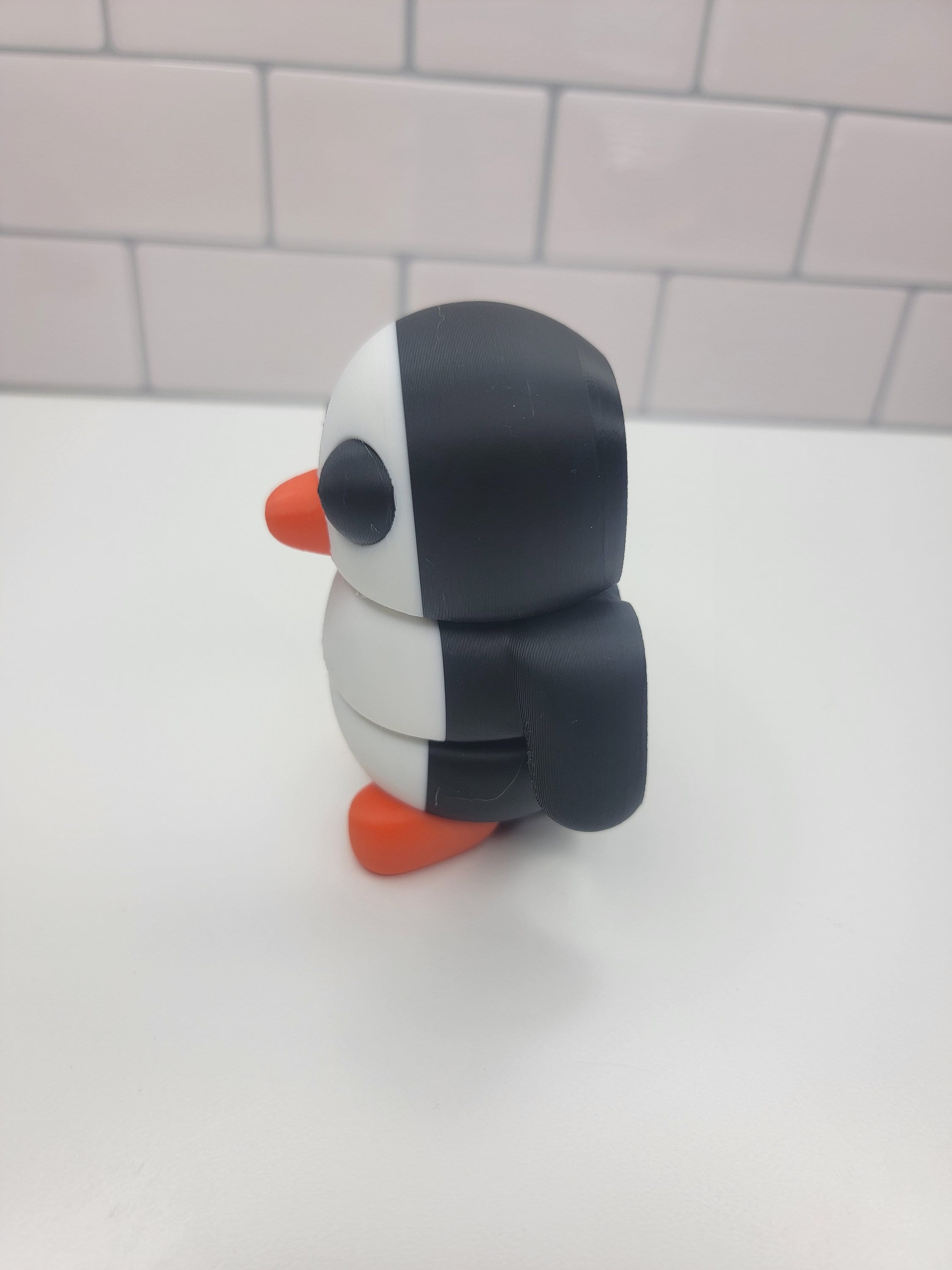 3D Printed Penguin Articulating Penguin Figurine Penguin Fidget Toy - Etsy