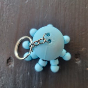 3D Printed Octopus Keychain - Octopus Keychain for Car Keys - Octopus ...