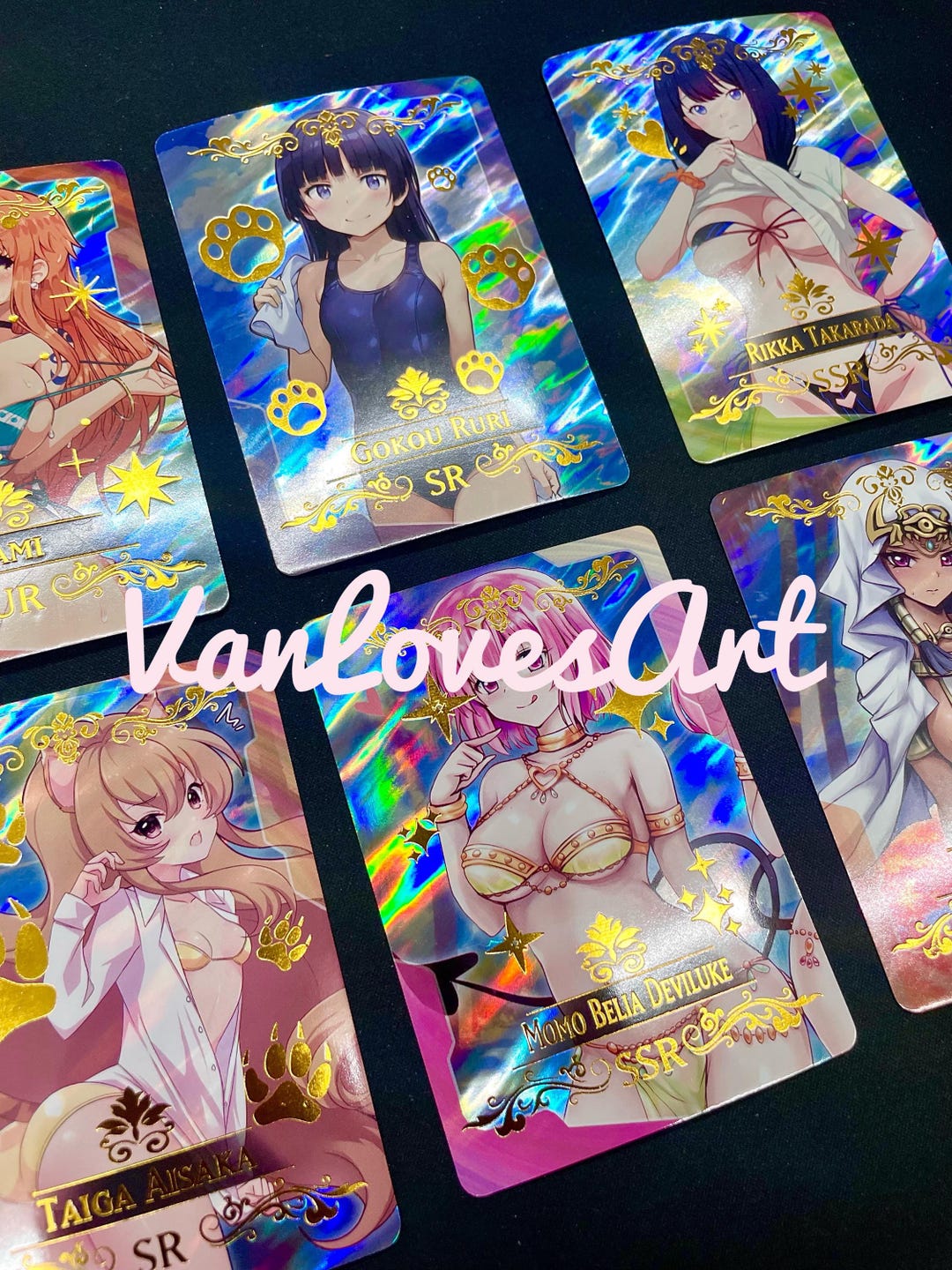 Sexy Hentai Shiny Waifu Cards! Handmade Lewd/naughty Vanlovesart Japanese Style, Trading Cards ...