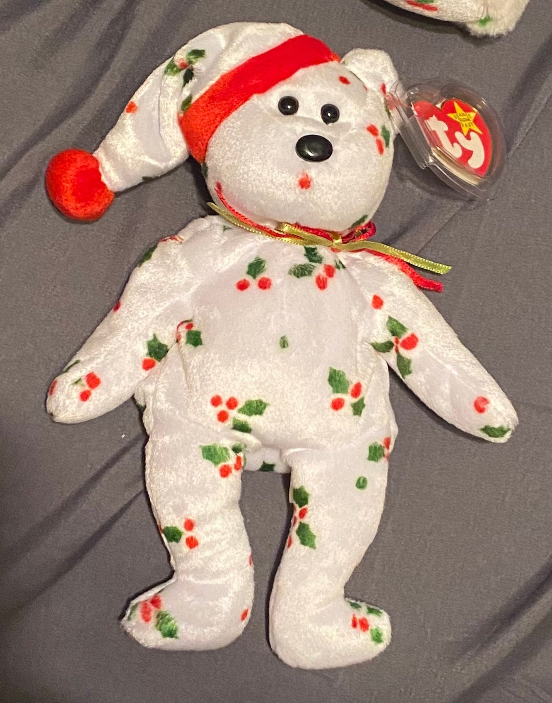 1998 Holiday Teddy Beanie Baby Bear - Etsy