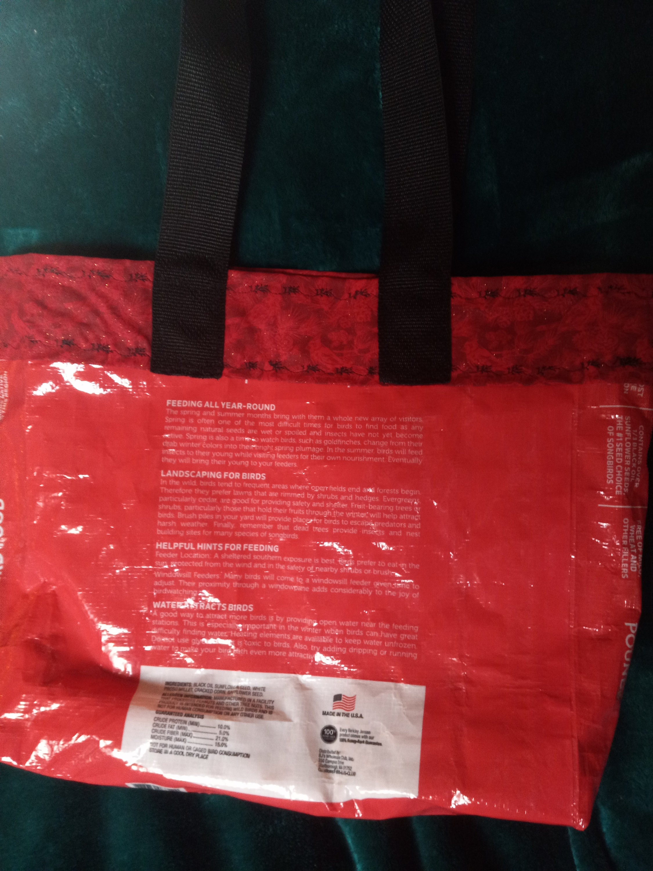 Upcycled Repurposed Fabric Lined Feed Bags - Etsy