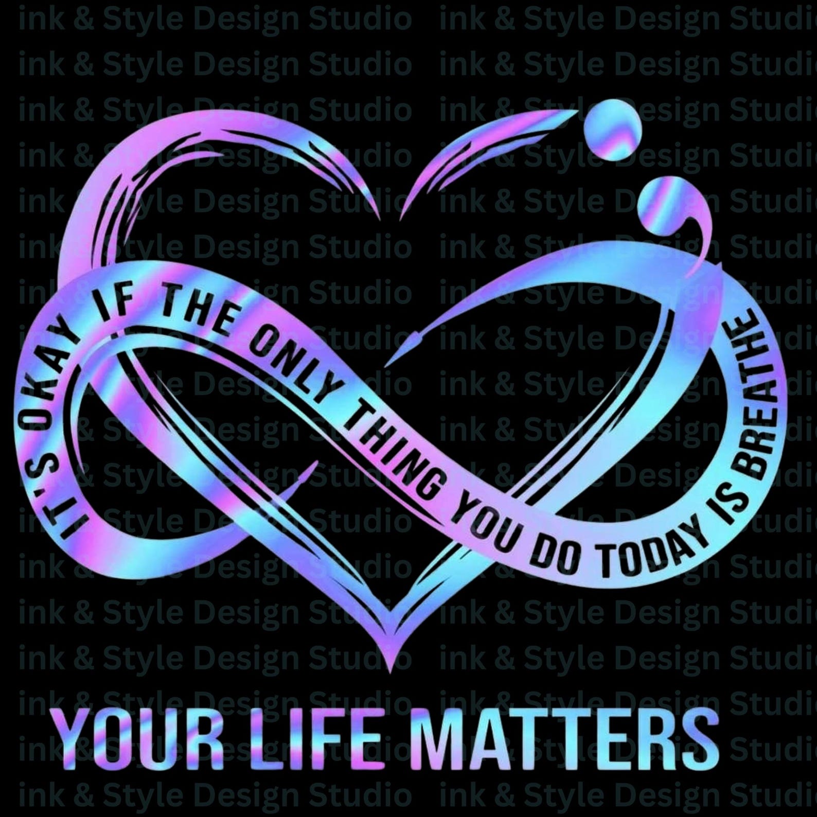 Your Life Matters PNG | Mental Health Awareness Design | Inspirational ...