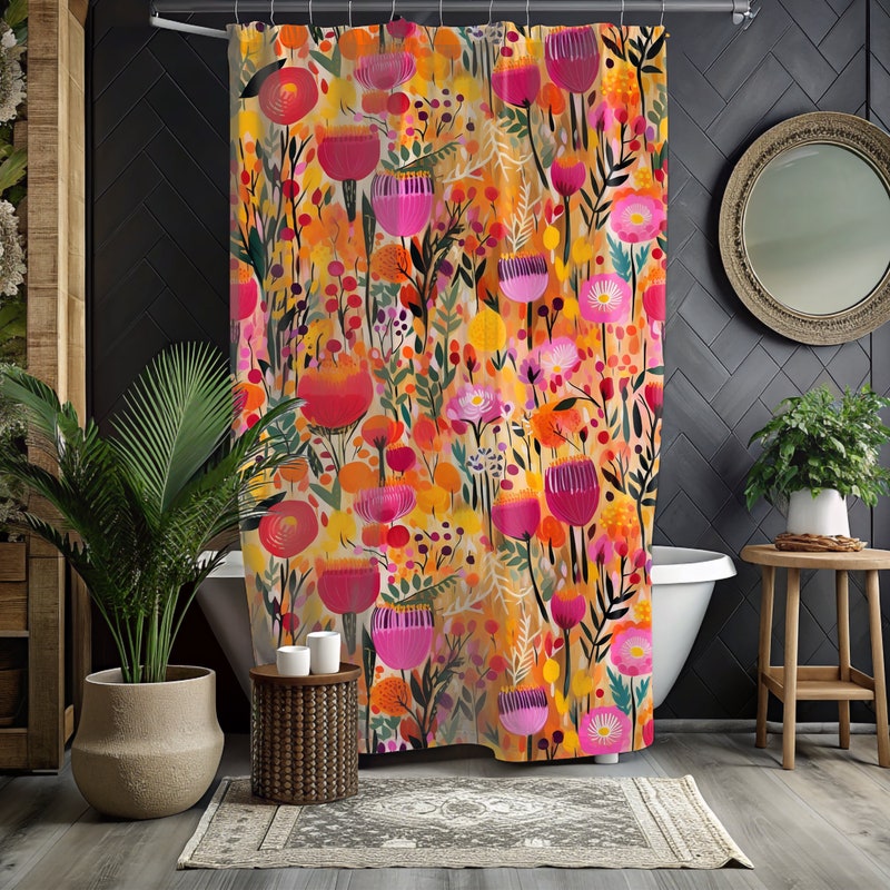 Funky Shower Curtain - Etsy