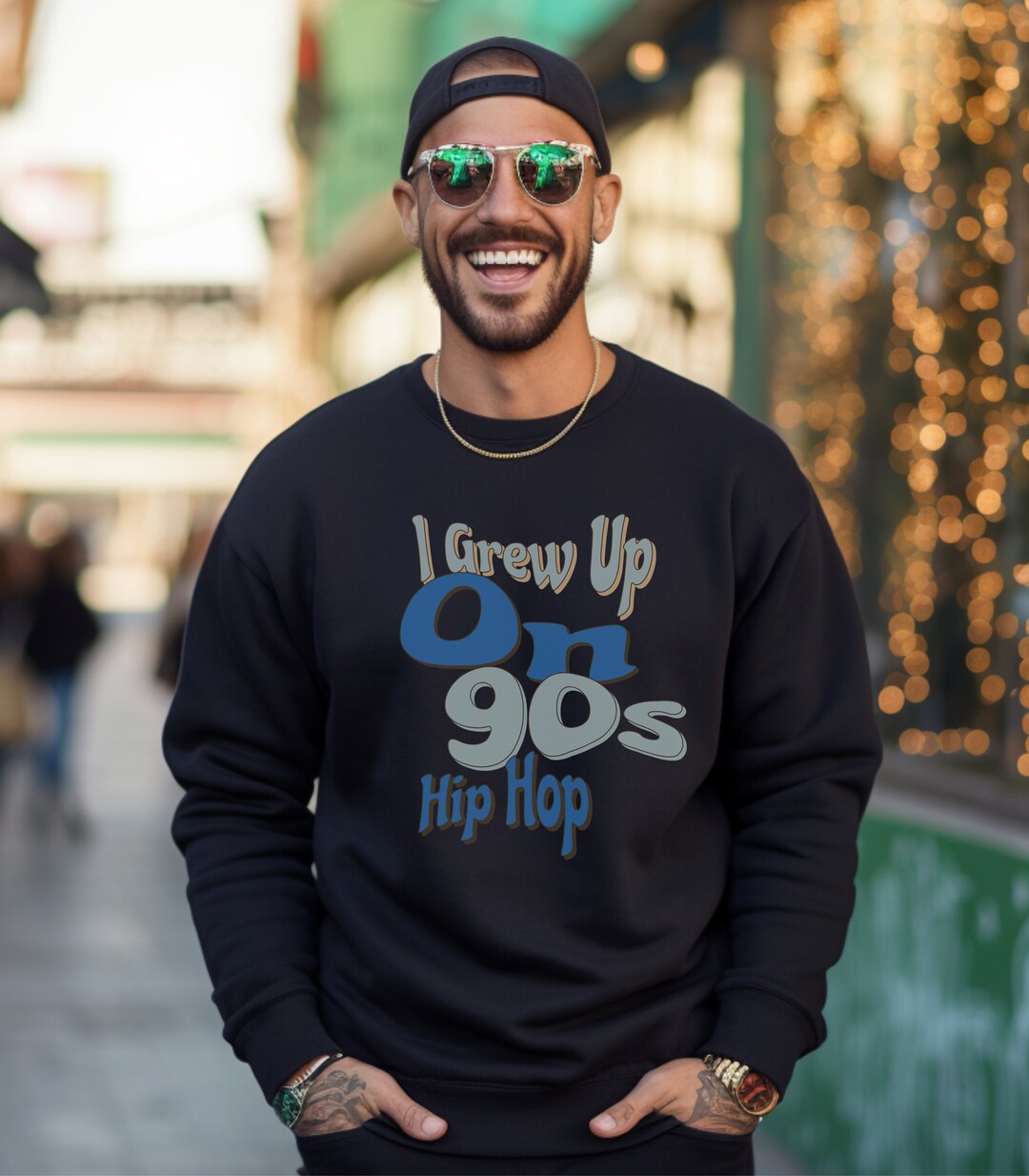 Retro Vibes Crewneck 90s Hip Hop Tee for Music Fans - Etsy