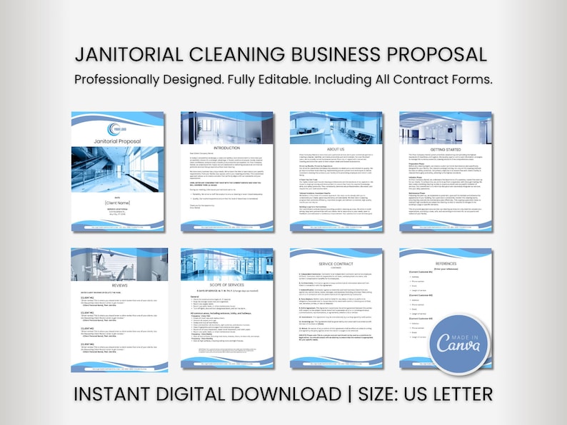 Janitorial Service Proposal Template: Commercial Cleaning Contract ...
