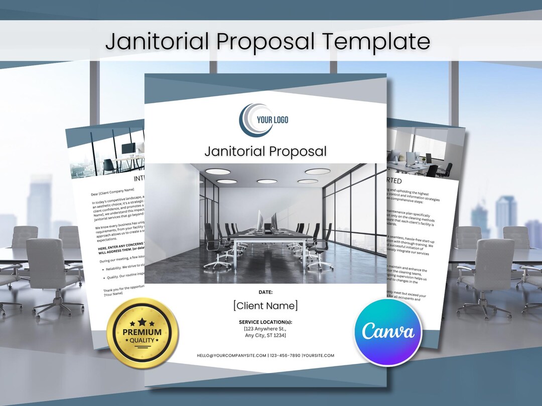 Janitorial Service Proposal Template: Commercial Cleaning Contract ...