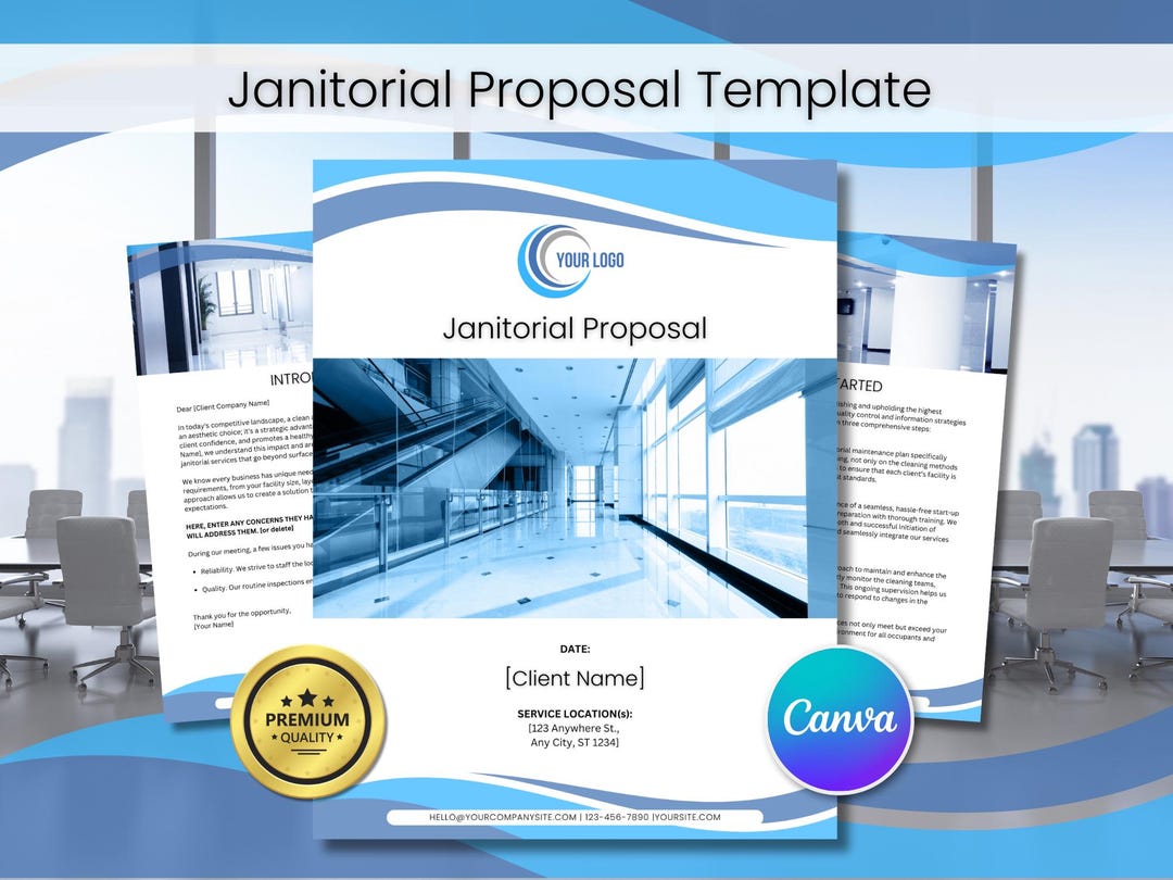 Janitorial Service Proposal Template: Commercial Cleaning Contract ...