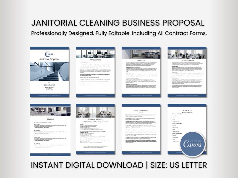 Janitorial Service Proposal Template: Commercial Cleaning Contract ...