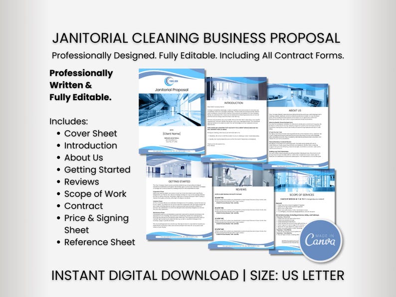 Janitorial Service Proposal Template: Commercial Cleaning Contract ...