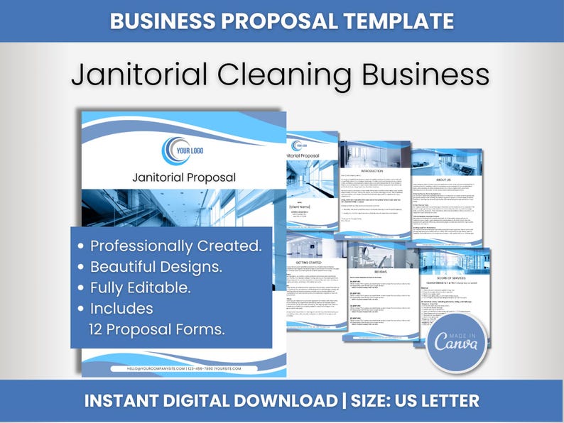 Janitorial Service Proposal Template: Commercial Cleaning Contract ...