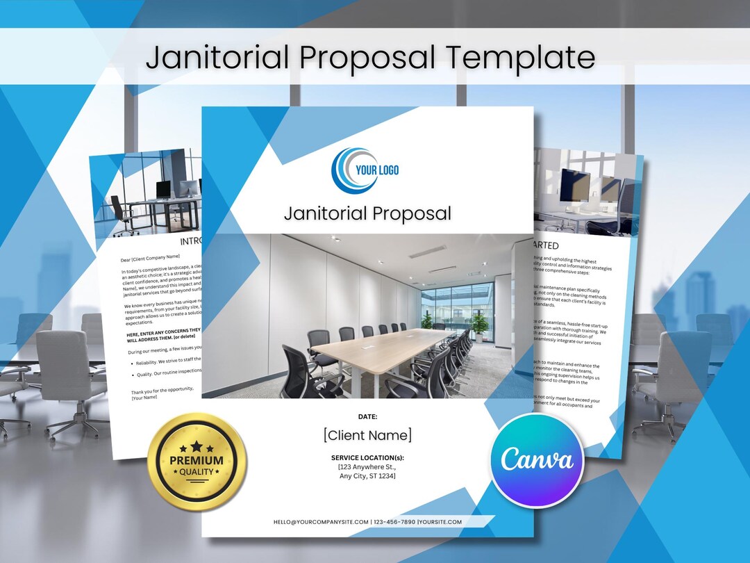 Janitorial Service Proposal Template: Commercial Cleaning Contract ...