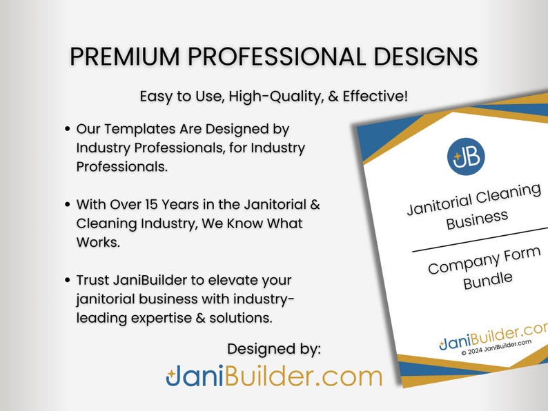 Janitorial Cleaning Business Forms Templates Bundle. - Etsy