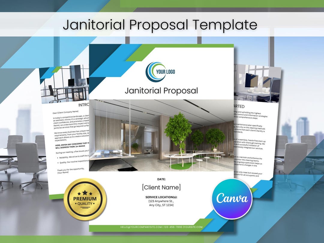 Janitorial Service Proposal Template: Commercial Cleaning Contract ...