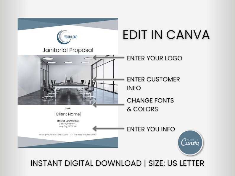 Janitorial Service Proposal Template: Commercial Cleaning Contract ...