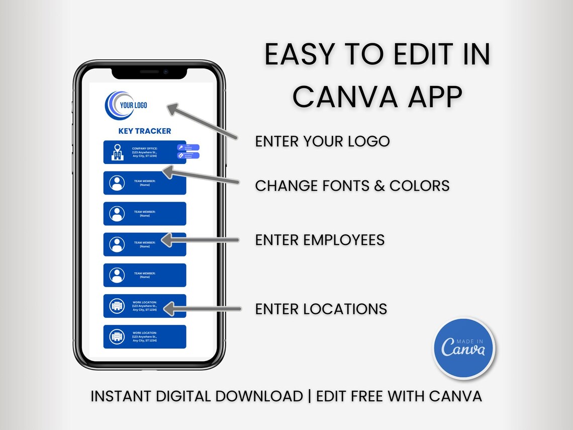 Janitorial Key & Equipment Tracker Templates (CANVA Whiteboard ...