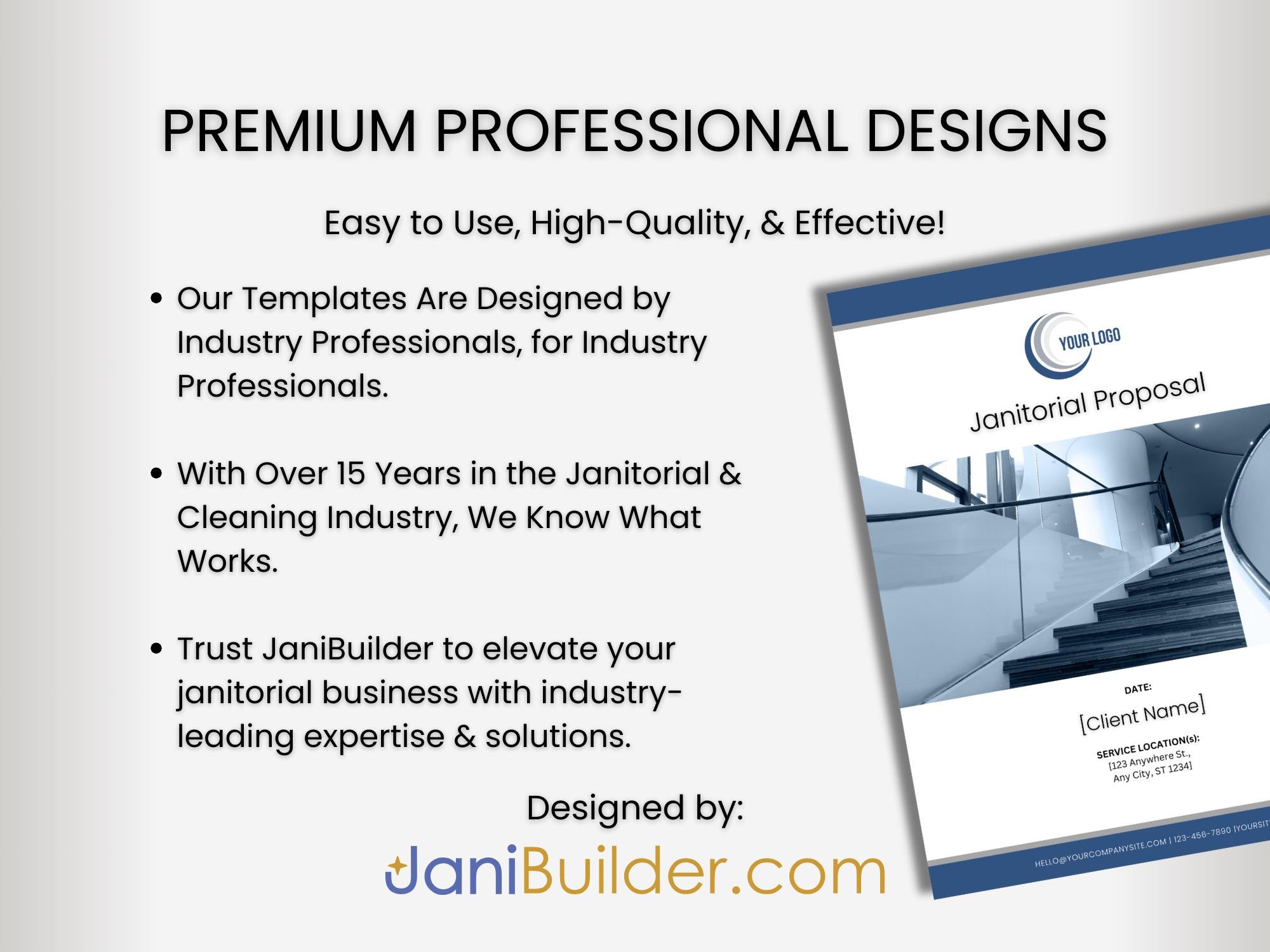 Janitorial Service Proposal Template: Commercial Cleaning Contract ...